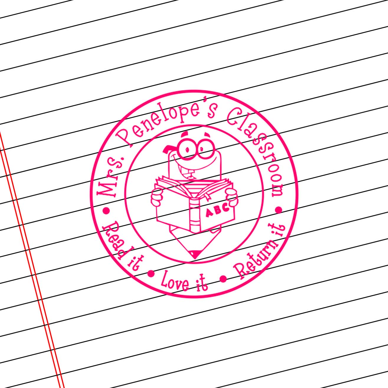 Teacher Self Inking Stamps | Classroom Stamp - Mrs. Penelope – Etchey